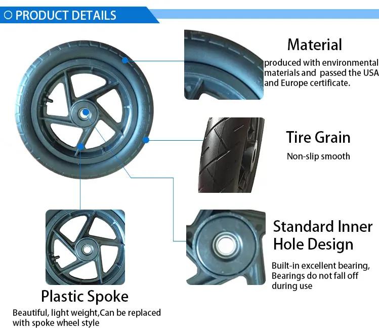 12 Inch Plastic Rim Stroller Eva Bicycle/kids Bike Wheel - Buy Plastic ...