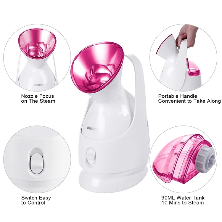 Portable Professional Facial Steam Nano Mini Ionic Spa Face Steamer ...