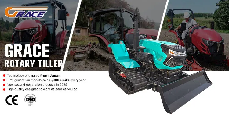 80HP Compact Crawler Tractor - Versatile Farm Equipment