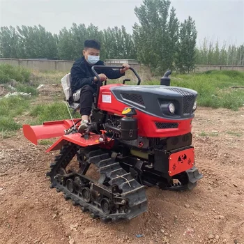 Paddy Field Silt Use 70hp Ride On Cultivator Rotary Tiller Rubber ...