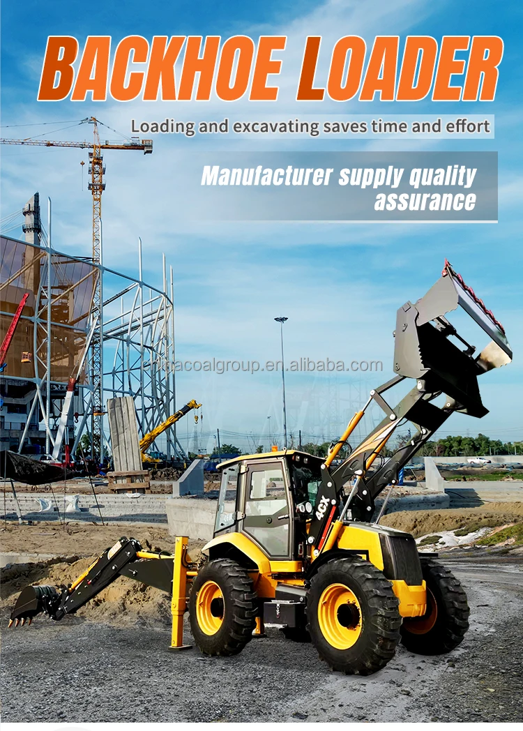 Earth-moving Machinery 4x4wd Backhoe Wheel EPA Engine Loader Mini ...