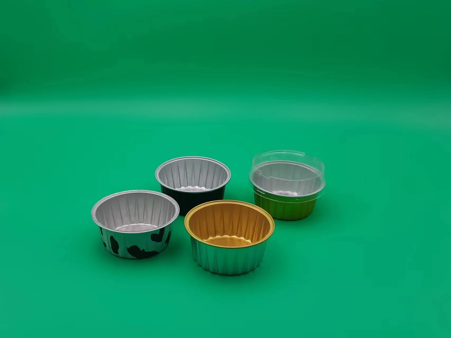 Custom Smooth Wall Gold Aluminium Tray Food Packaging Pan Aluminum Foil ...