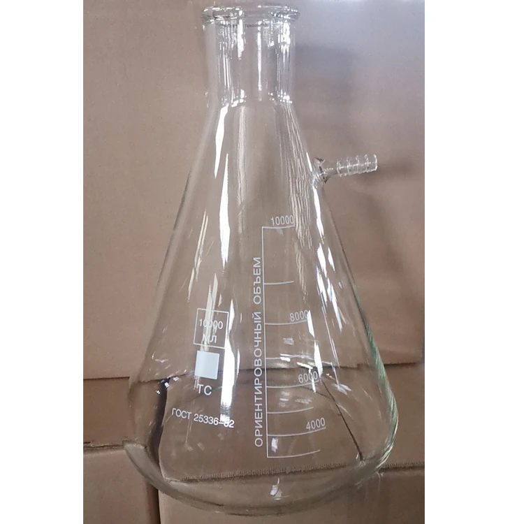 Labs 10L Borosilicate Glass Filtering Flask with Tubulation| Alibaba.com