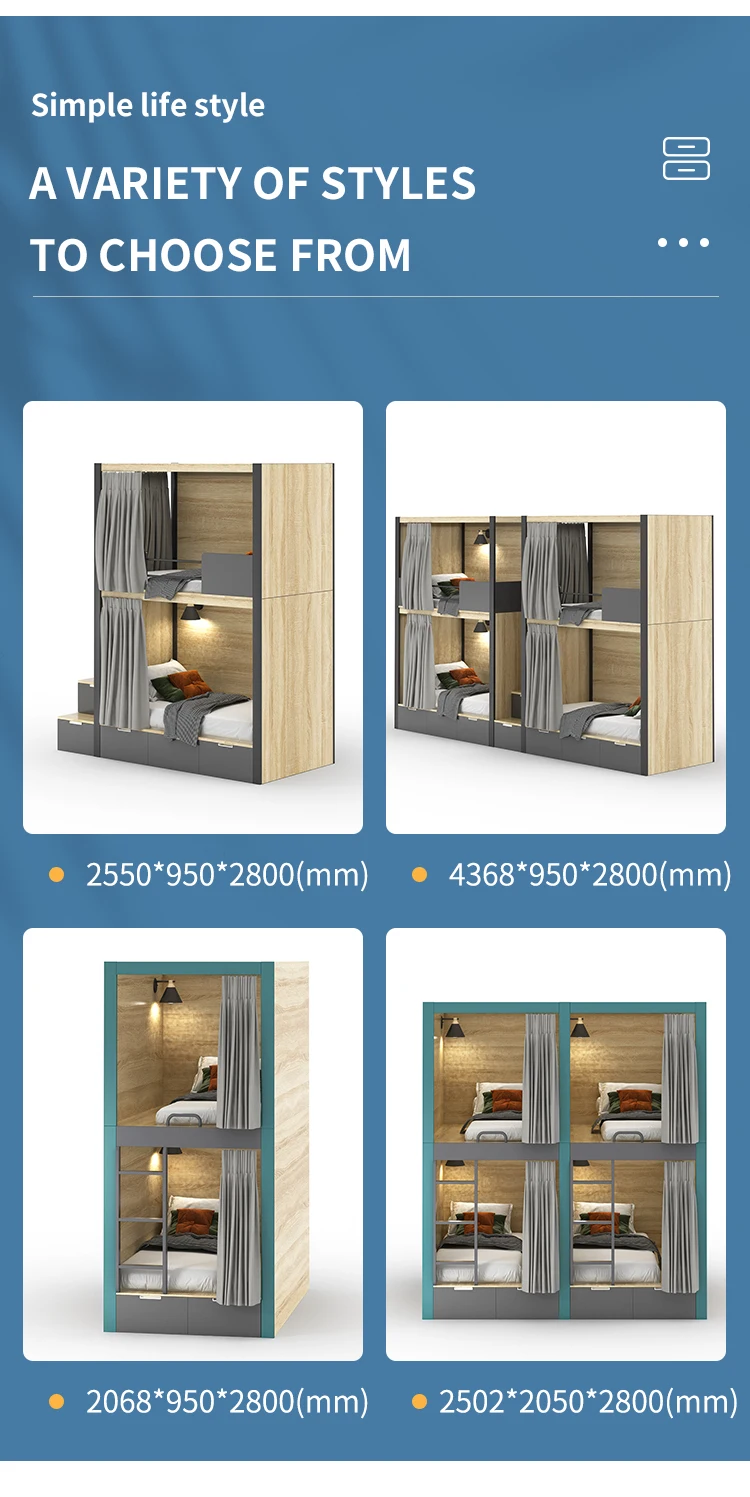 4 Person Capsule Sleeping Beds - Perfect for Hotels & Schools