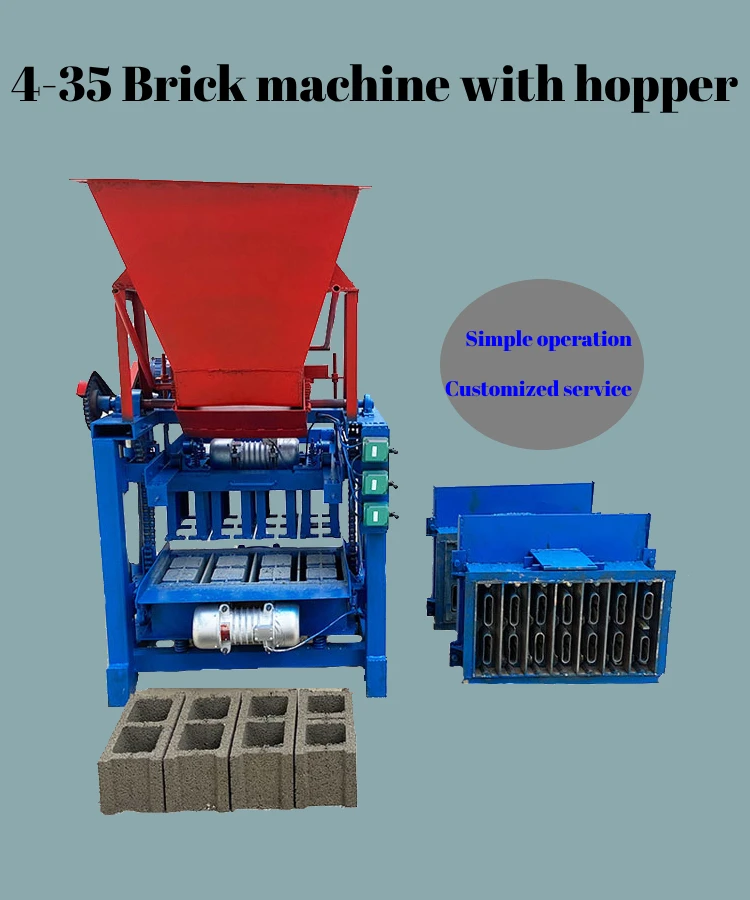 4-35 Model Cement Hollow Block Paving Block Making Machine - Buy 4-35 ...