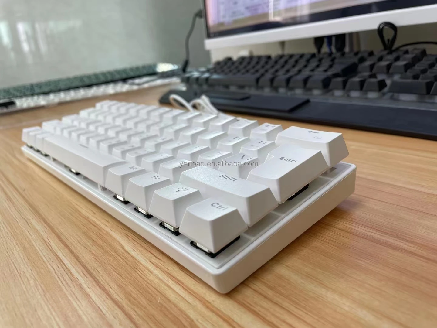 Ergonomic 61 Key Mechanical Keyboard with RGB Backlit