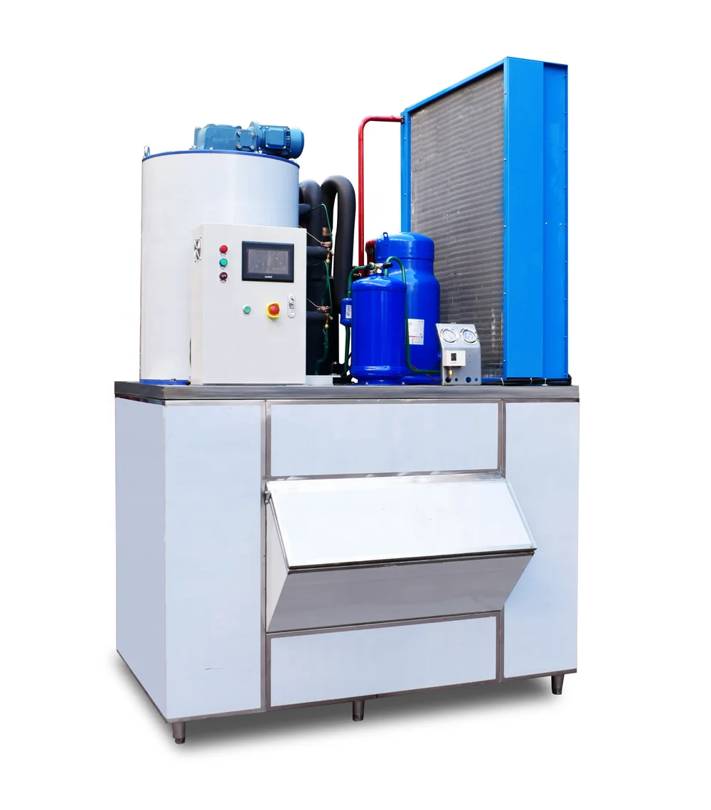 Commercial Industrial Flake Ice Machine Maker 1 Ton 2 Tons 3 5 8 10 15 ...