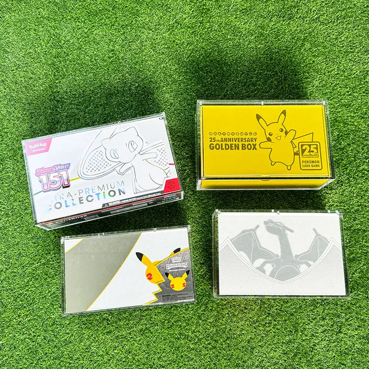 Tcg Custom Clear Acrylic Pokemon 25th Anniversary Upc Pikachu Ultra ...