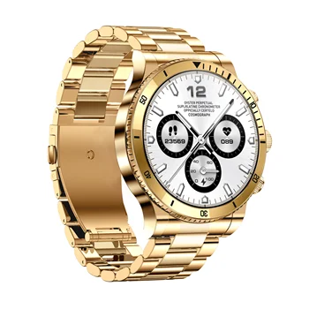 Gold Luxury L67pro Round Smart Watch Stainless Steel Gold Men Luxury ...