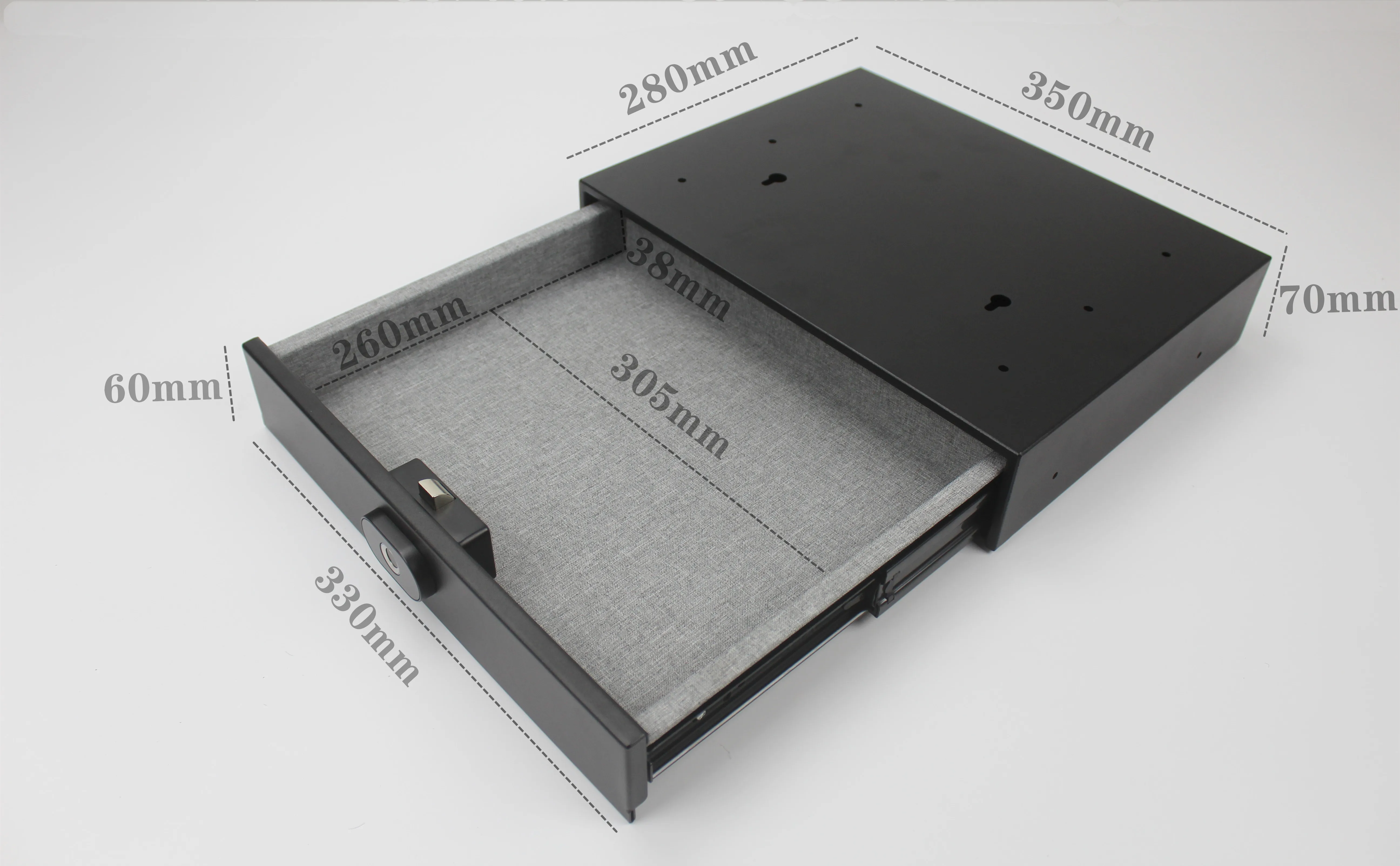 Office Furniture Sit Standing Desk Drawer With Fingerprint Unlock - Buy ...
