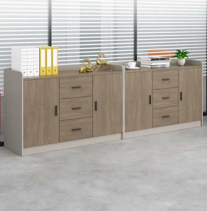 Office Workstation Furniture Modular Wood Organizer File Storage Double ...