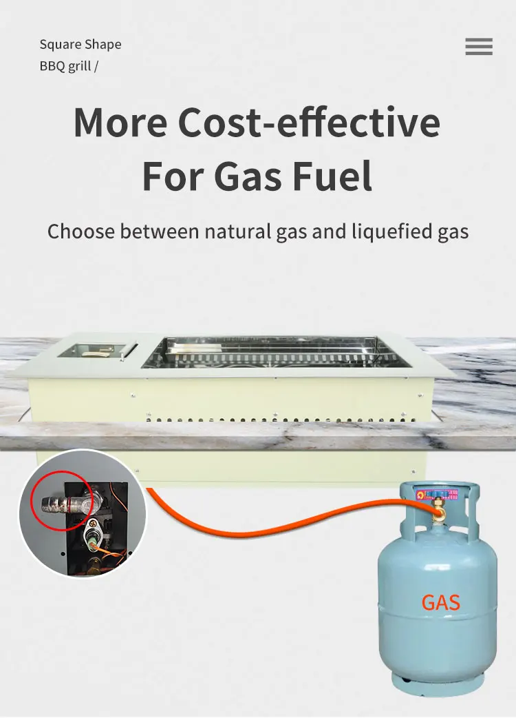 Korean LPG LNG Upper Air Blower Gas Stove Stainless Steel