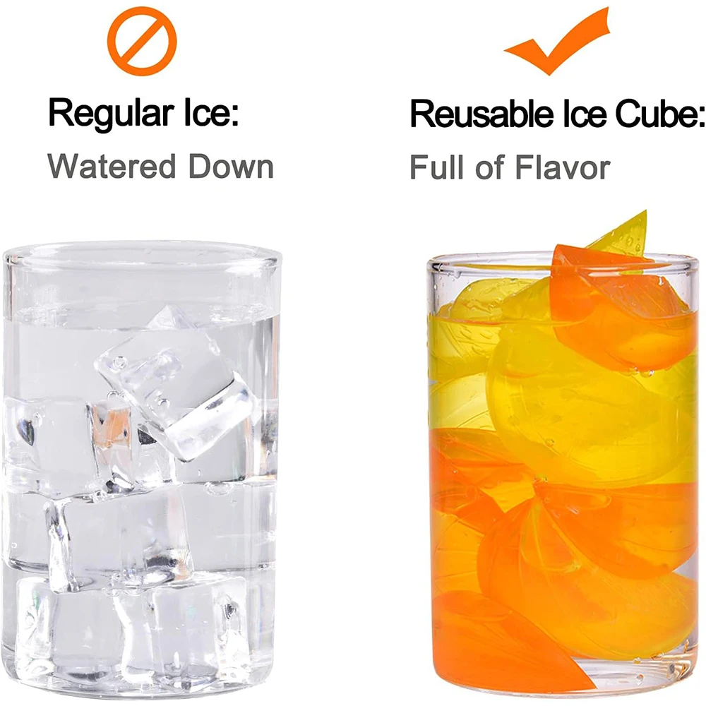 Reusable Plastic Ice Cubes - Perfect for Cooling Drinks
