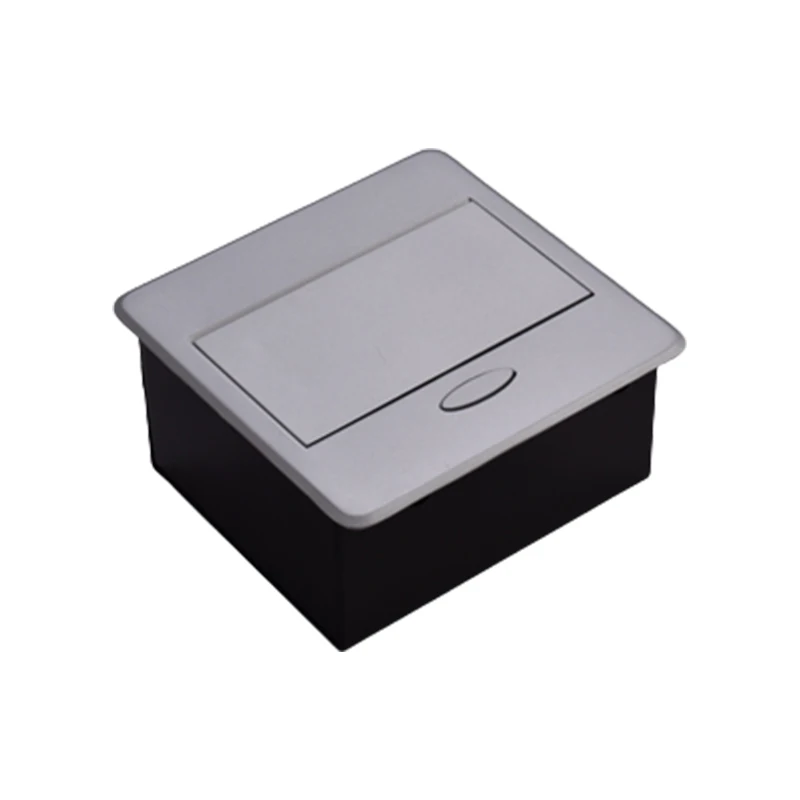 Recessed Office Meeting Table Pop Up Desk Power Socket Outlet Aluminum ...