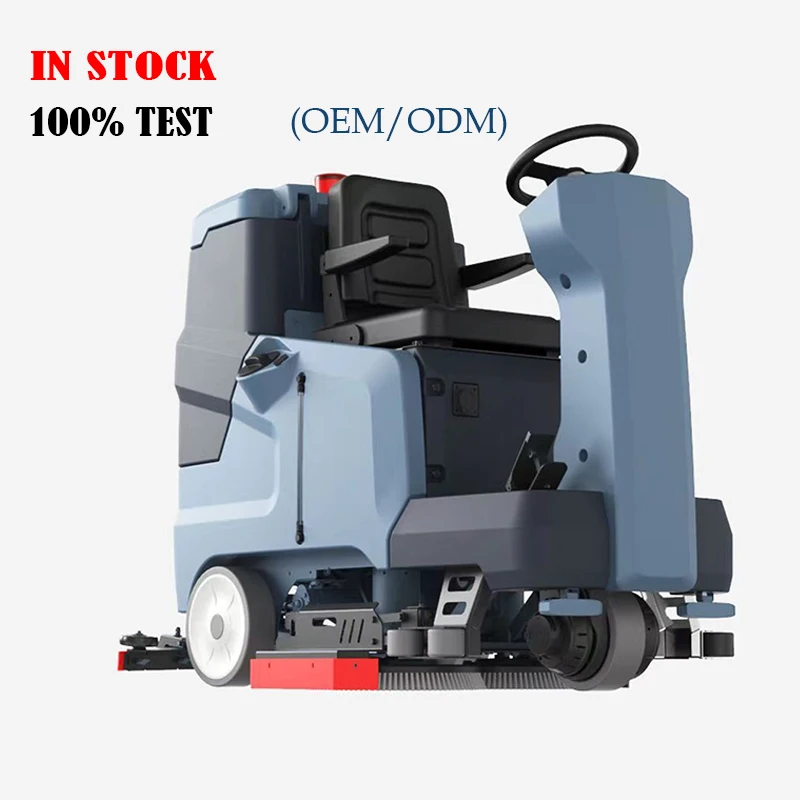 CE 230v Battery Operated Ride-on Floor Scrubber - BISON