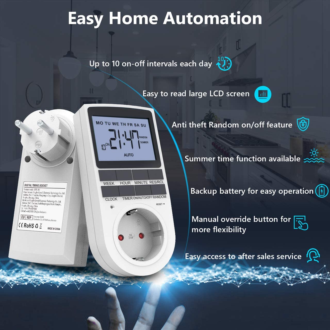 Smart Digital Light Timer Plug - Save Energy Efficiently