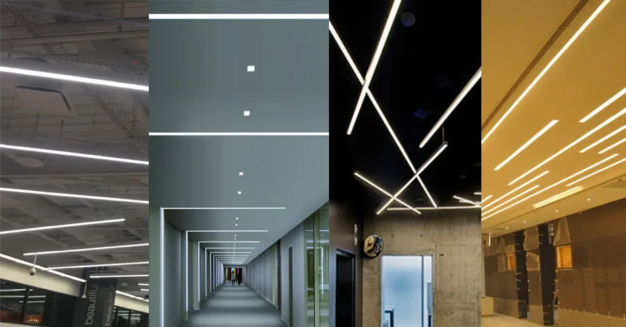 Aluminum Recessed Linear Light Modern Home Decor Led Pendant Light ...