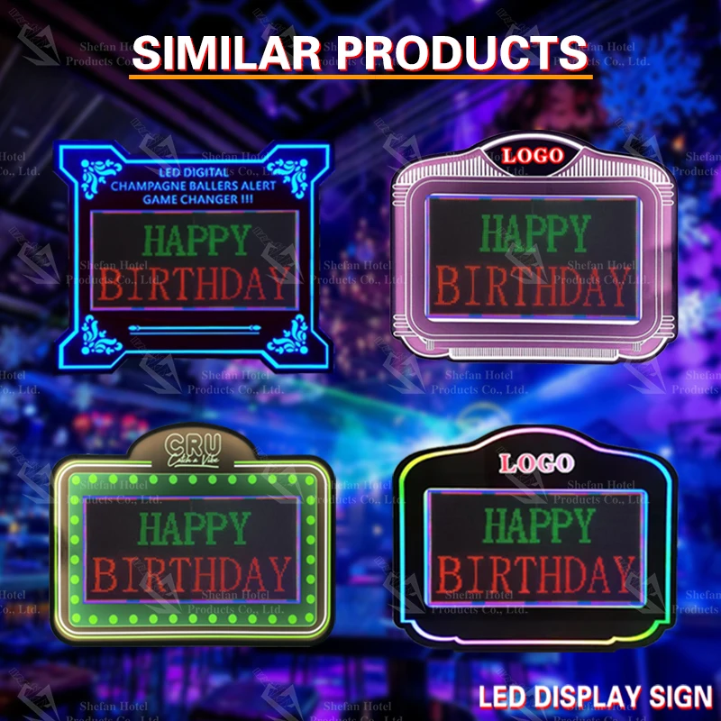 Custom LED Message Board for Night Clubs - Programmable Signs