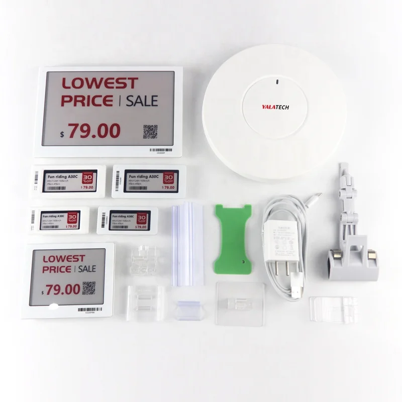 Yalatech Electronic Shelf Label System Esl Samples 1.54 Inch 2.13 Inch ...