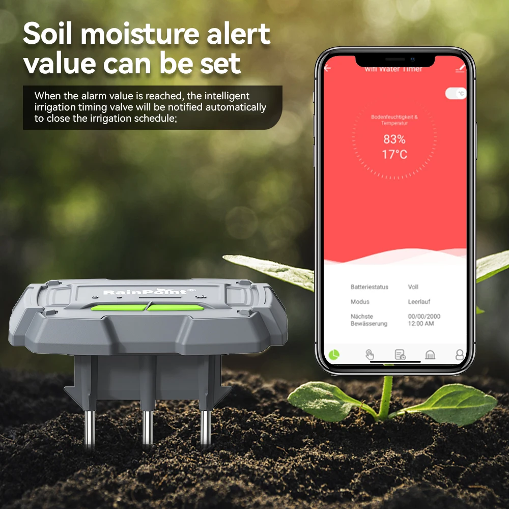 Smart Garden Management with APP Control Soil Moisture Sensor