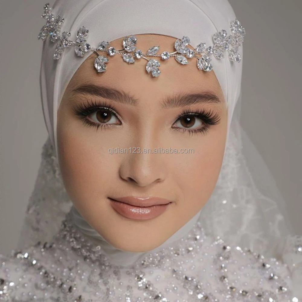 Modest Style Maang Tikka Braid Hair Chains Tassel Chains Hijab ...