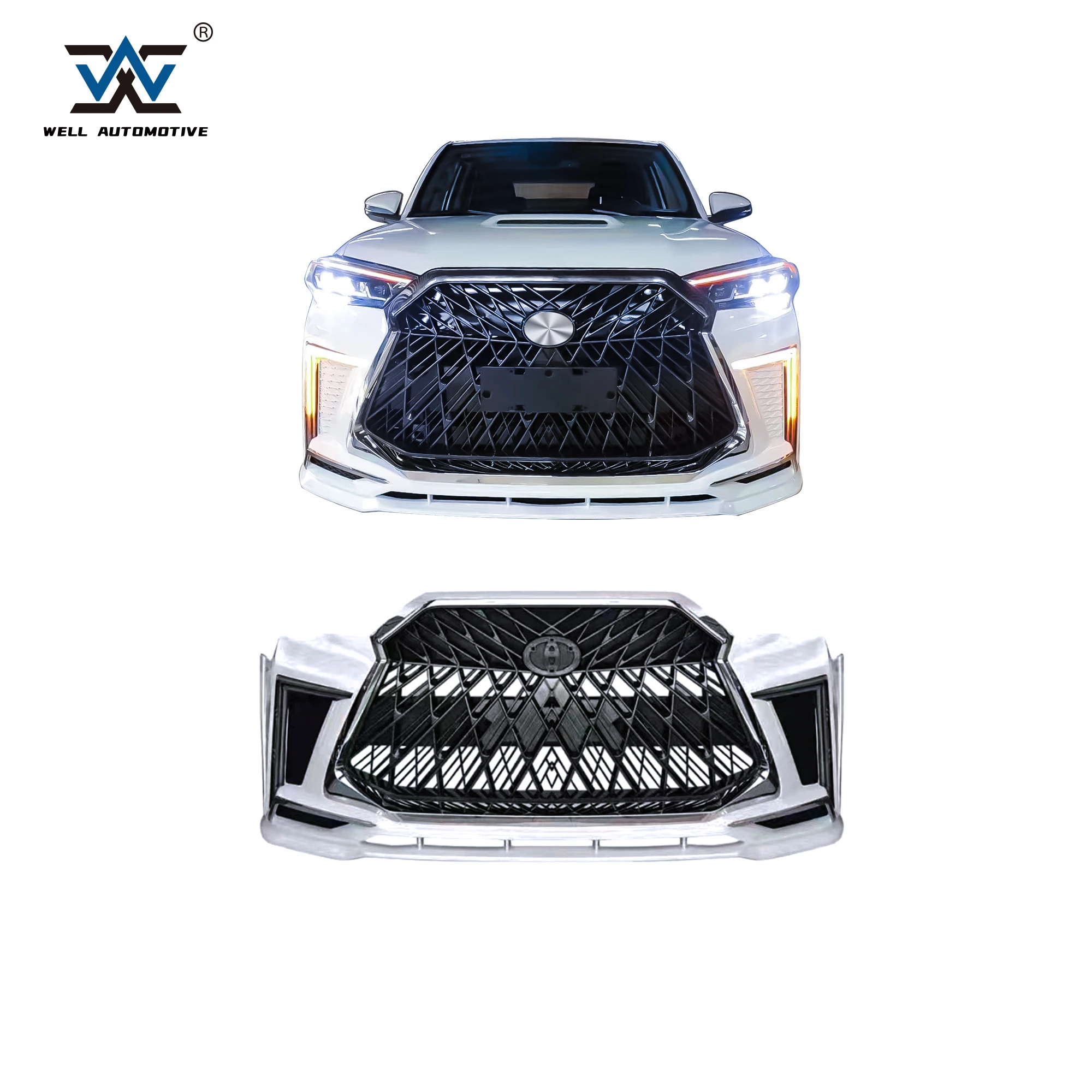 New Style Auto Body Parts Upgrade To Lx Body Kit Front Bumper Abs Grill ...