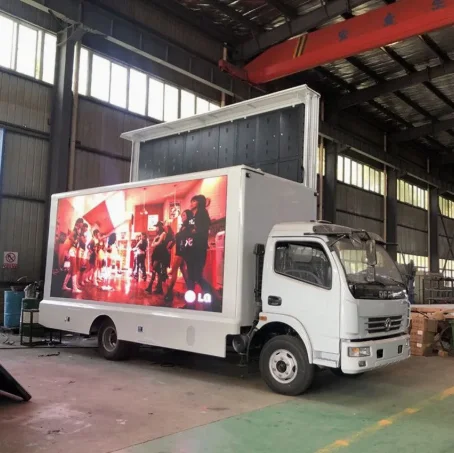 JAC P6 4X2 Mobile Outdoorusage Billboard Advertisement Truck LED ...