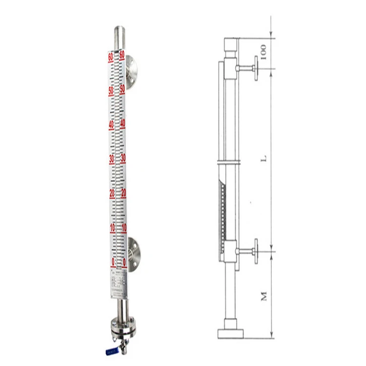 Magnetic Liquid Level Gauge Indicator Float Level Sensors Indicator ...