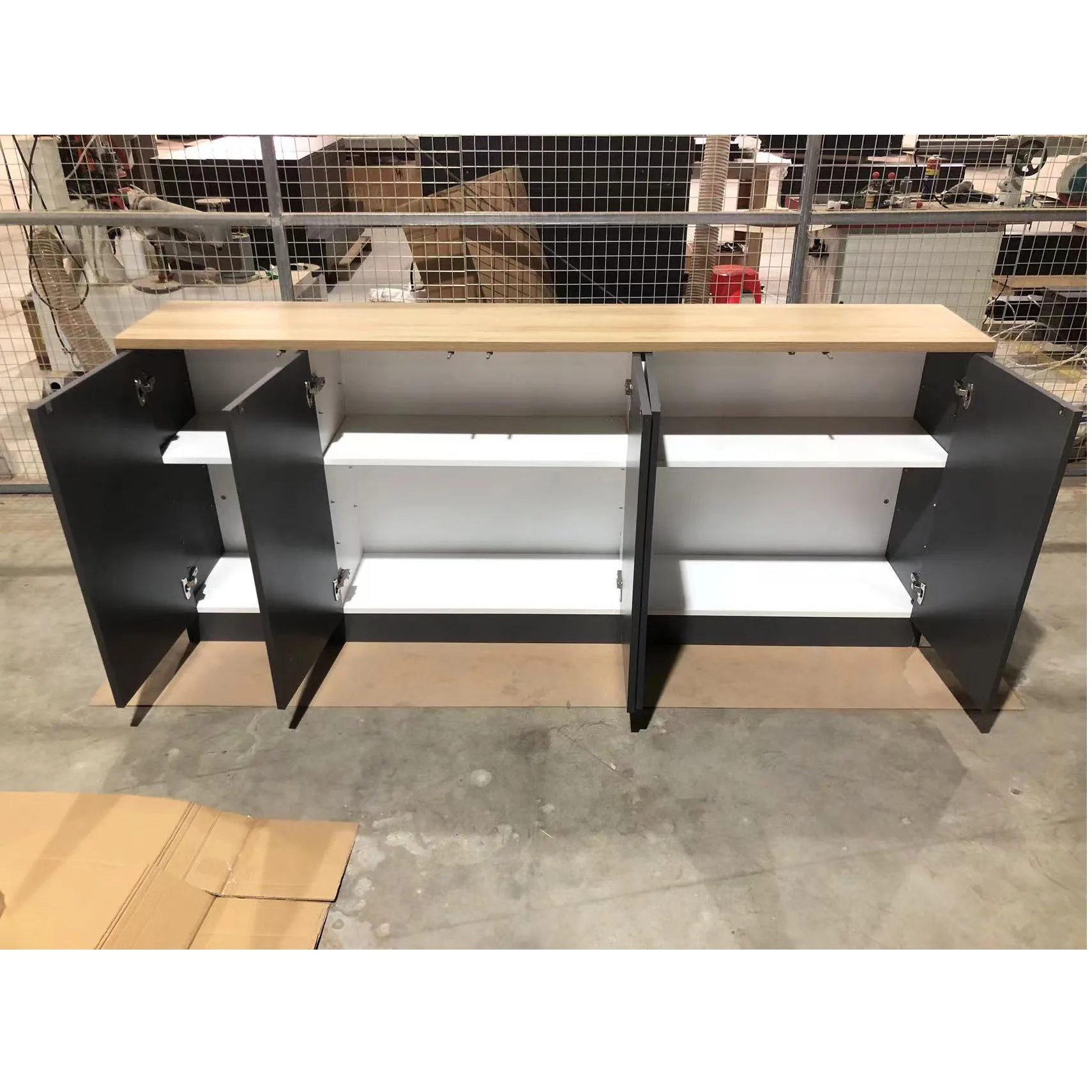 Retail Shopfitting Joinery Display Cabinet Case With Soft Closed Drawer ...