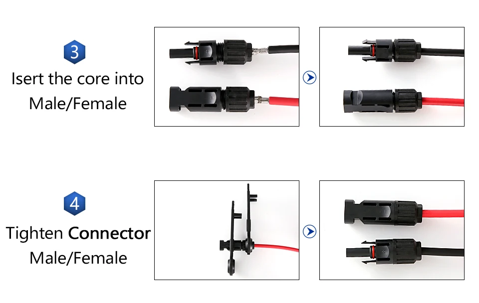 Ip67 1000v30a Solar Connector Kit Dc Panel Waterproof Pv Connector For ...