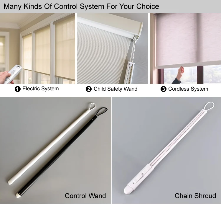 Smart Wifi Electric Double Layer Roller Curtains for Home