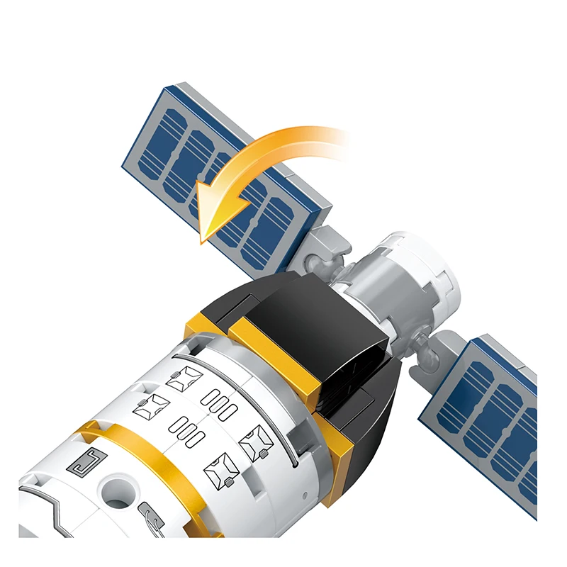 Cogo Creative Modern City Bricks Space Experiment Module Blocks Kids ...