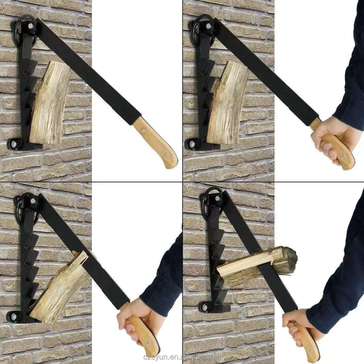 Wall Mount Wood Spliter Log Spliter by Hand Manual Wood Cutter| Alibaba.com