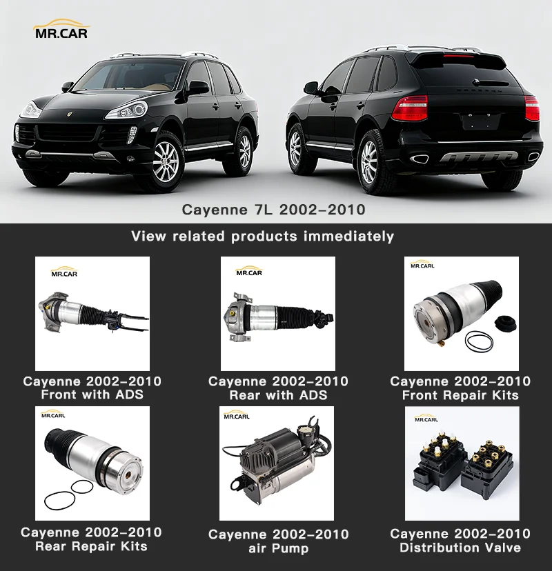Adaptive With Ads Compresseur Porshe 2002 Oe Strut Air Suspension Shock Absorber Front L/R for ...