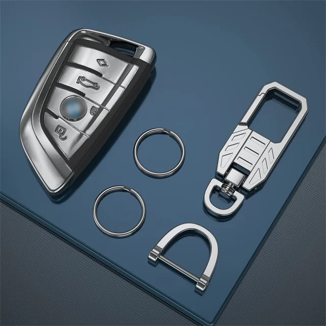 Low Moq Metal Keychain Car Fob Key Chain Holder Clip With Detachable ...