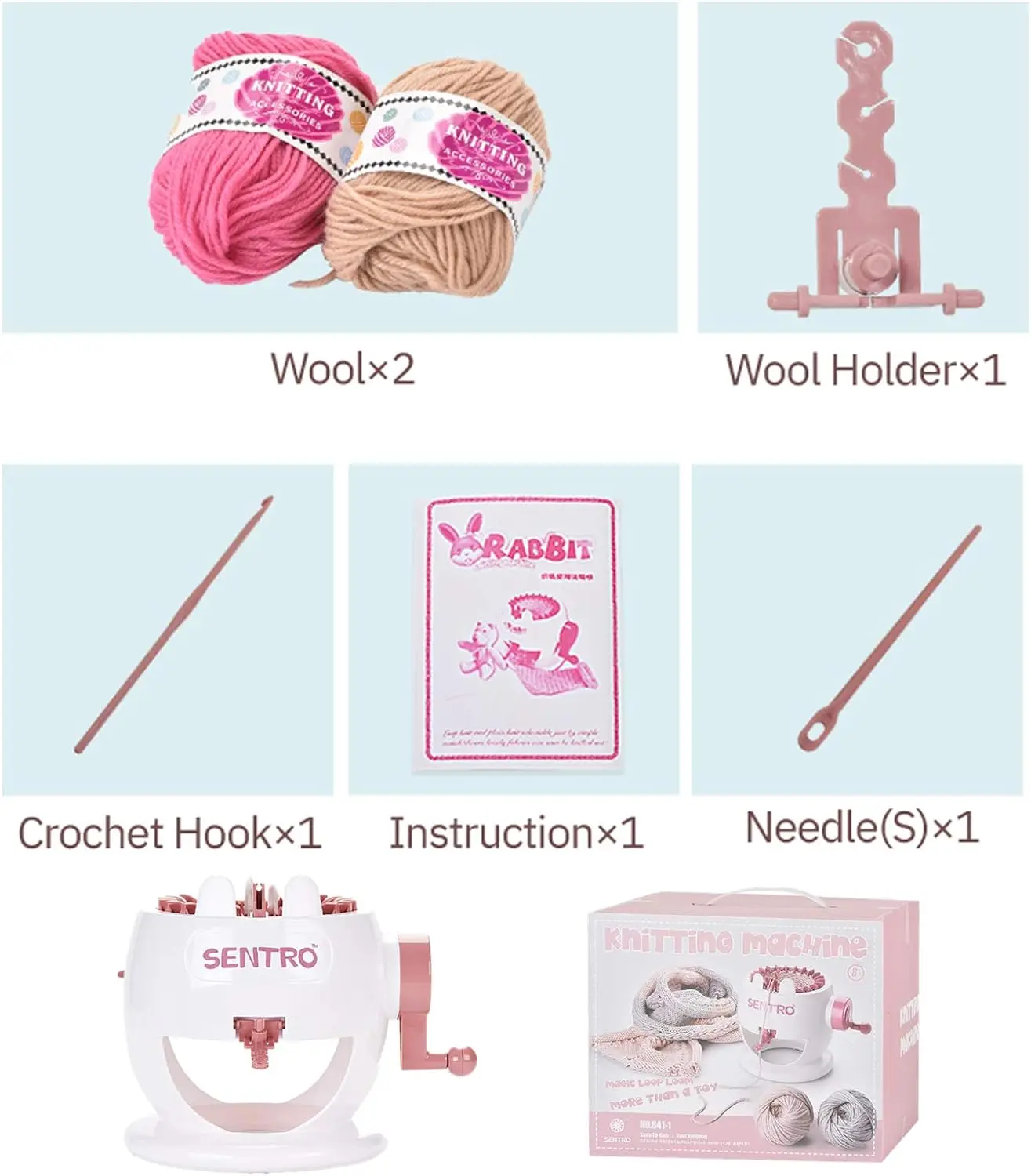 Sentro 22 Needles Knitting Machines - Smart Loom for All