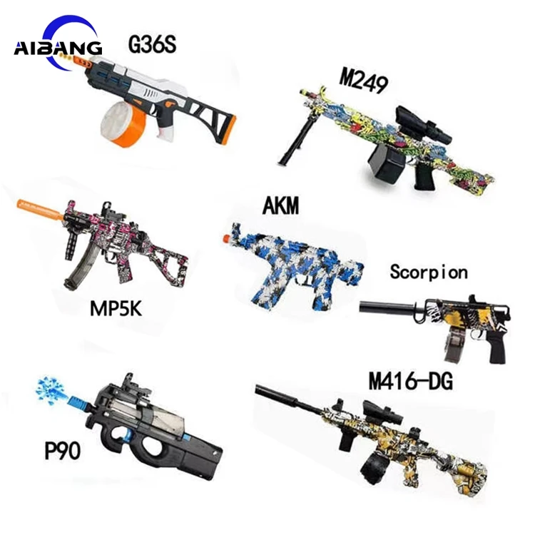 M416 Ak47 M4 M4a1 Electric Gel Blaster Ball Toy Guns Outdoor Game Gel Water Bead Blaster ...