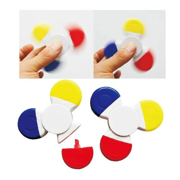 Promotional Gift Fidget Toy Plastic Colorful Finger Hand Spinner Toy ...