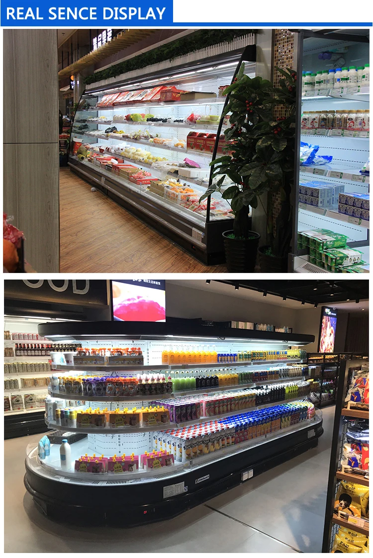 Vertical Open Display Fridge - Efficient Commercial Refrigerator