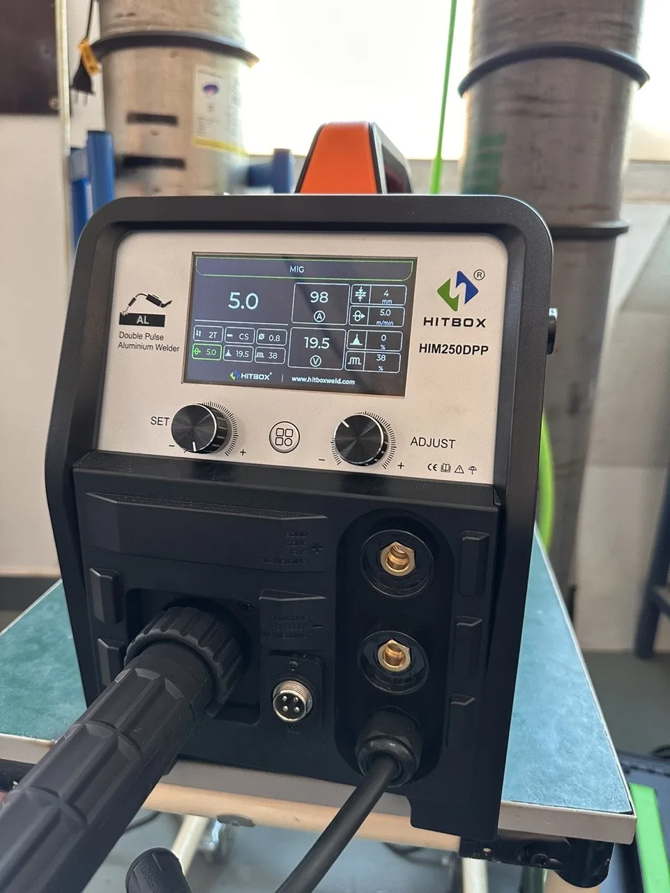 Hitbox Double Pulse Mig Welding Machine Him250dpp 6in1 Mig Co2 Gas,Mig Gasless,Mig Single Pulse ...