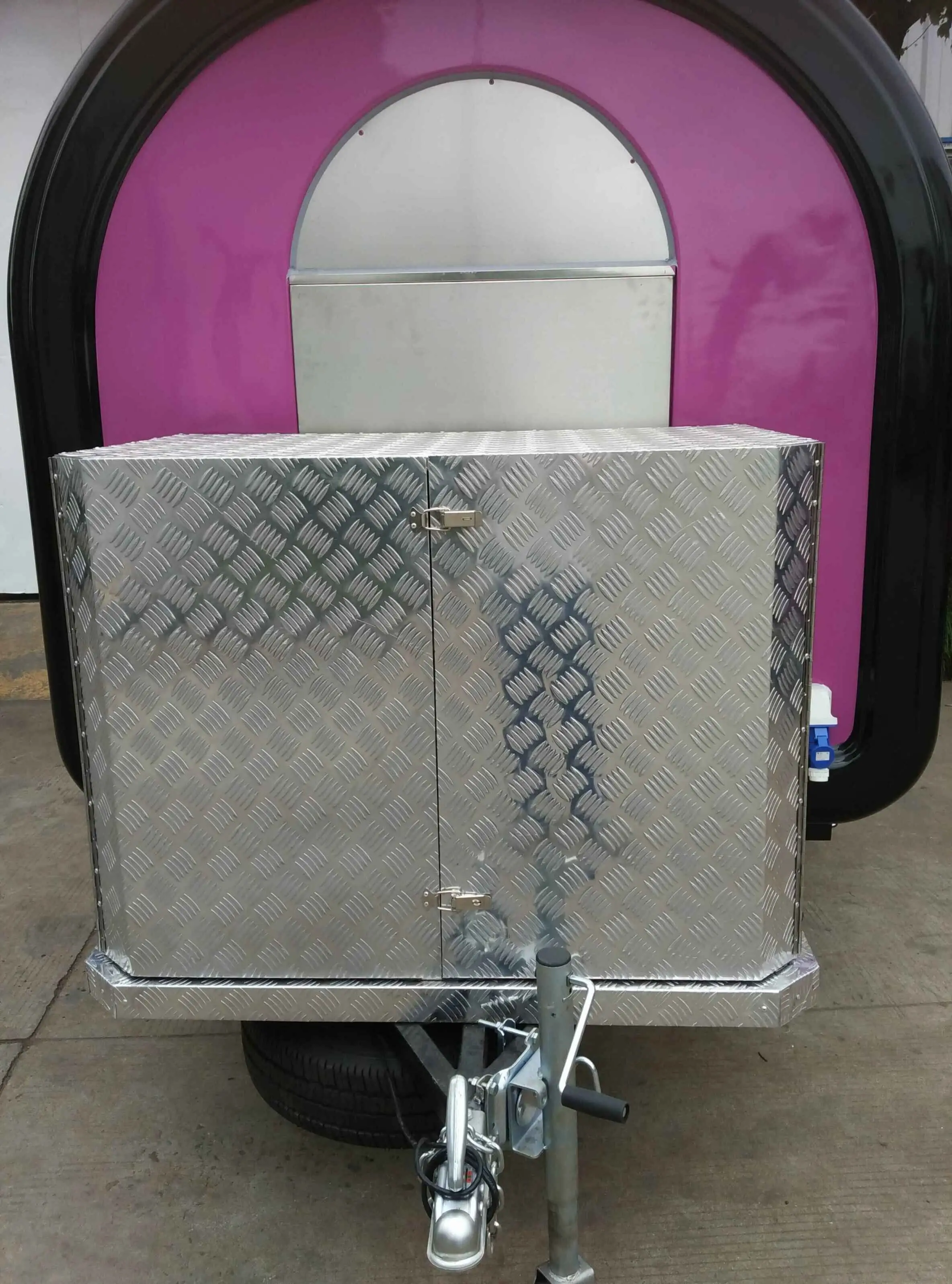 Mobile Advertising Trailer Milkshake Vending Cart Metal Catering ...