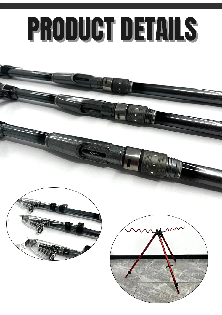 Selco High Quality Telescopic Fishing Rod Combo Portable Travel Fishing ...