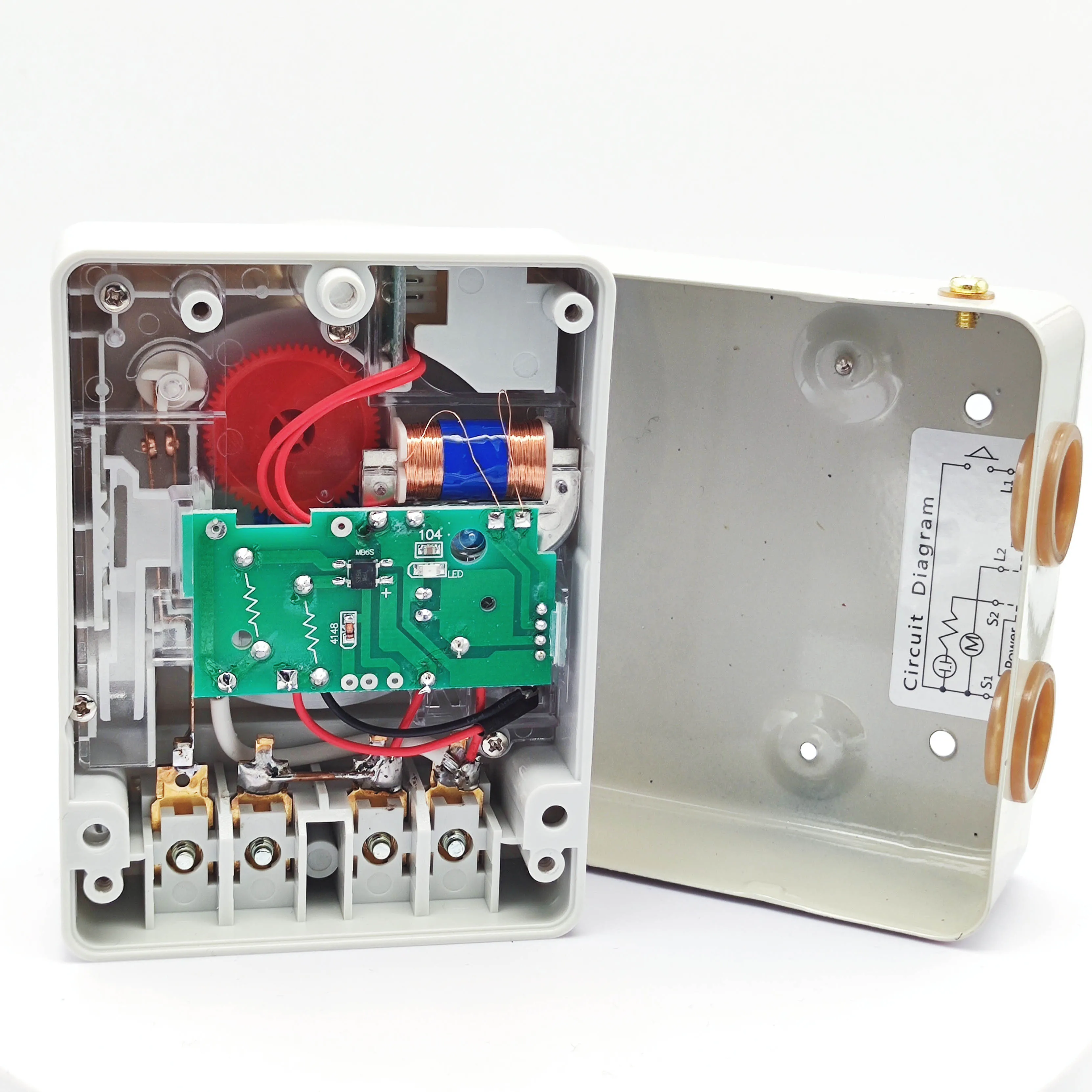 Ac220v 24hours Mechanical Rotary Timer Switch Tb35 With Metal Box Time ...