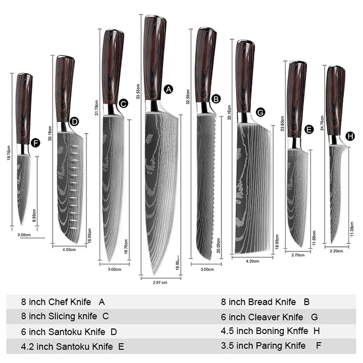 Super Sharp Chef Knives - Professional Cooking Essentials