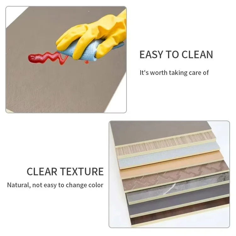 Marble Continuous Texture Co-extruded Bamboo Charcoal Wood Veneer Wpc ...