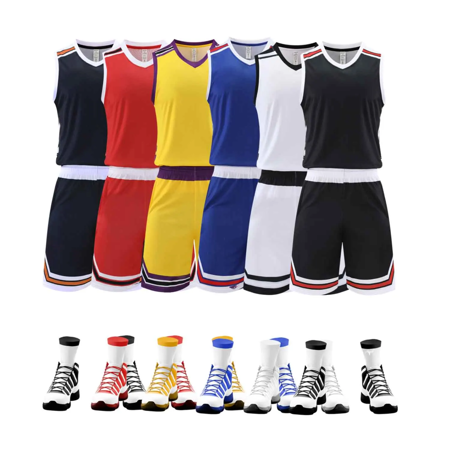 AMADA Mesh Shorts Men Basketball Uniform Set Adult Custom Jersey