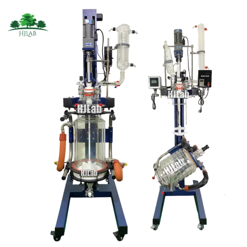 Ptfe Filtering Jacketed Glass Reactor With Motorized Lifting For ...