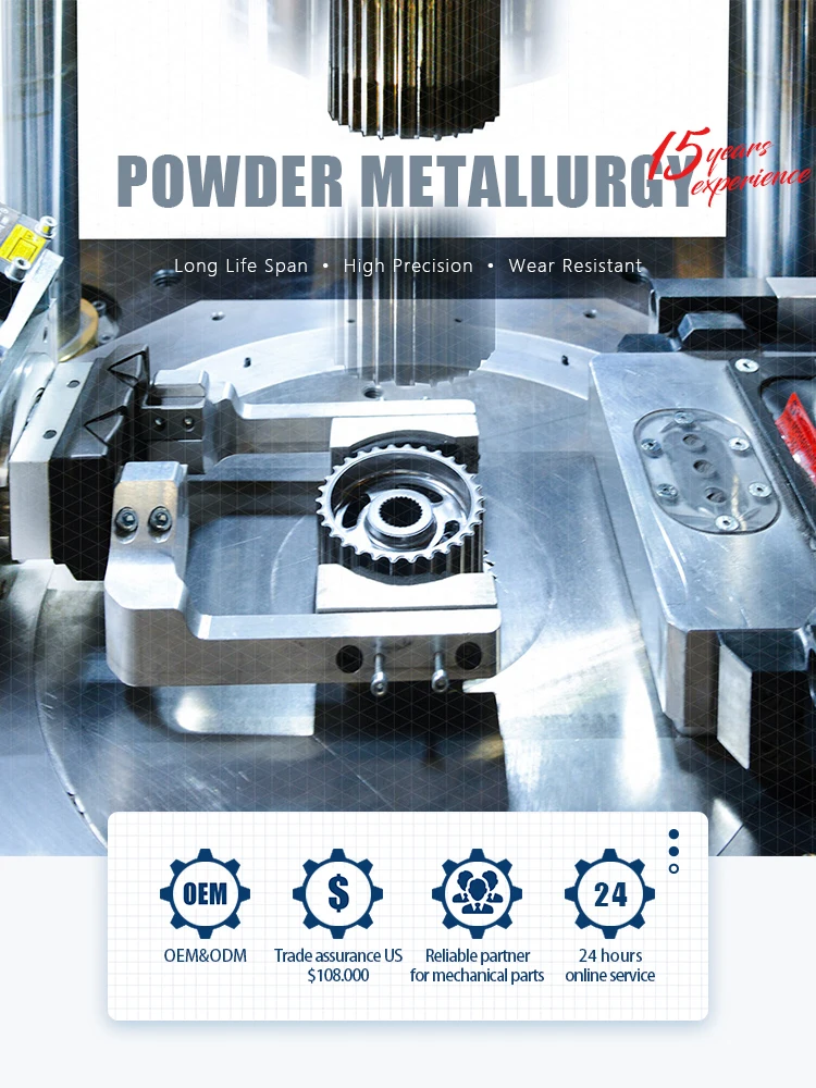 Customizable Metal Injection Molding Gear Sprockets Powder Metallurgy ...