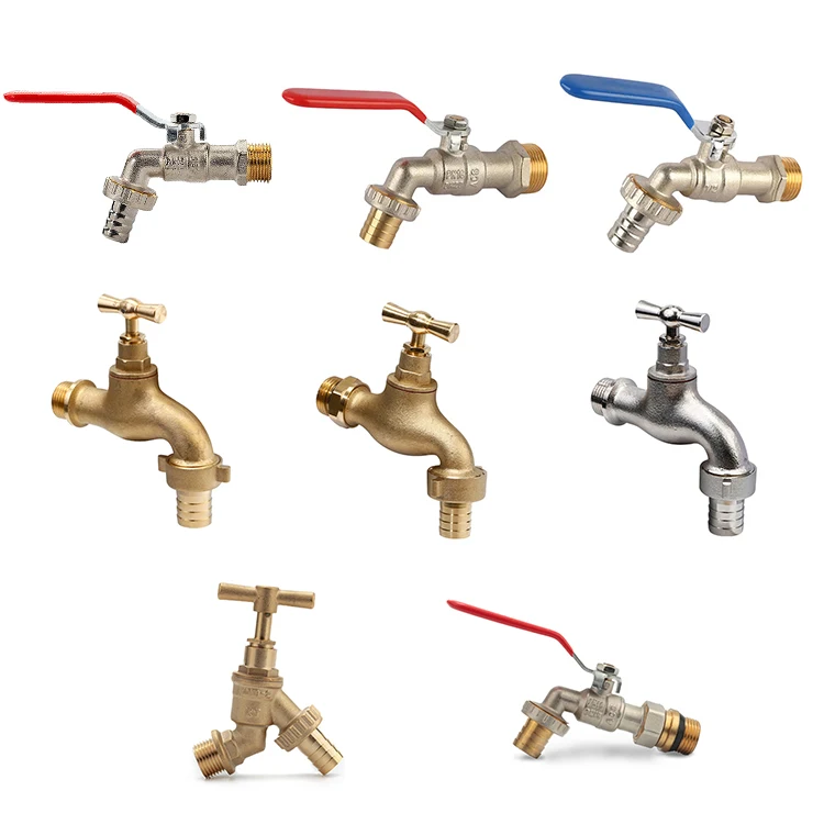 High Quality Garden Water Faucet Tap Full Size 1/2-1" Bib Tap Nozzles ...