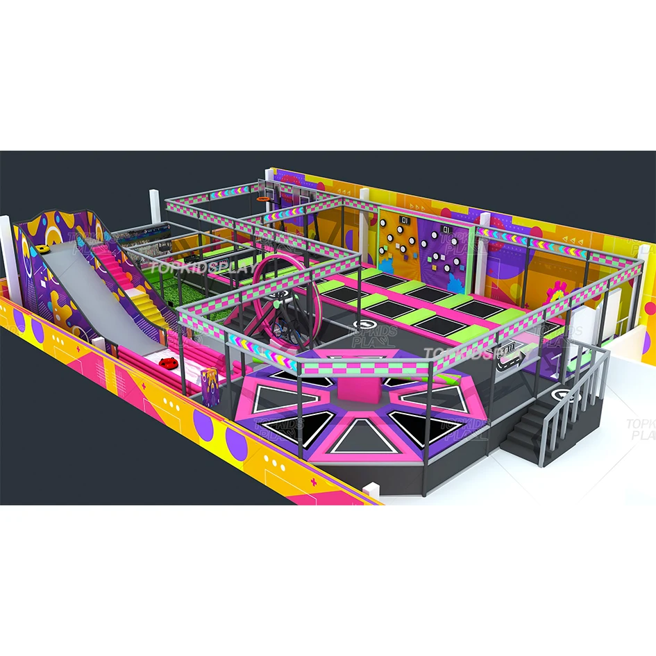Indoor Trampolines Factory Bungee Jumping Trampoline Park Indoor ...